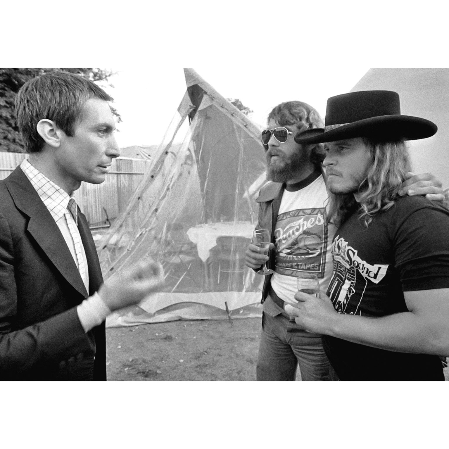 Charlie Watts, Ronnie Van Zant & Doug Clifford at Knebworth Festival ...